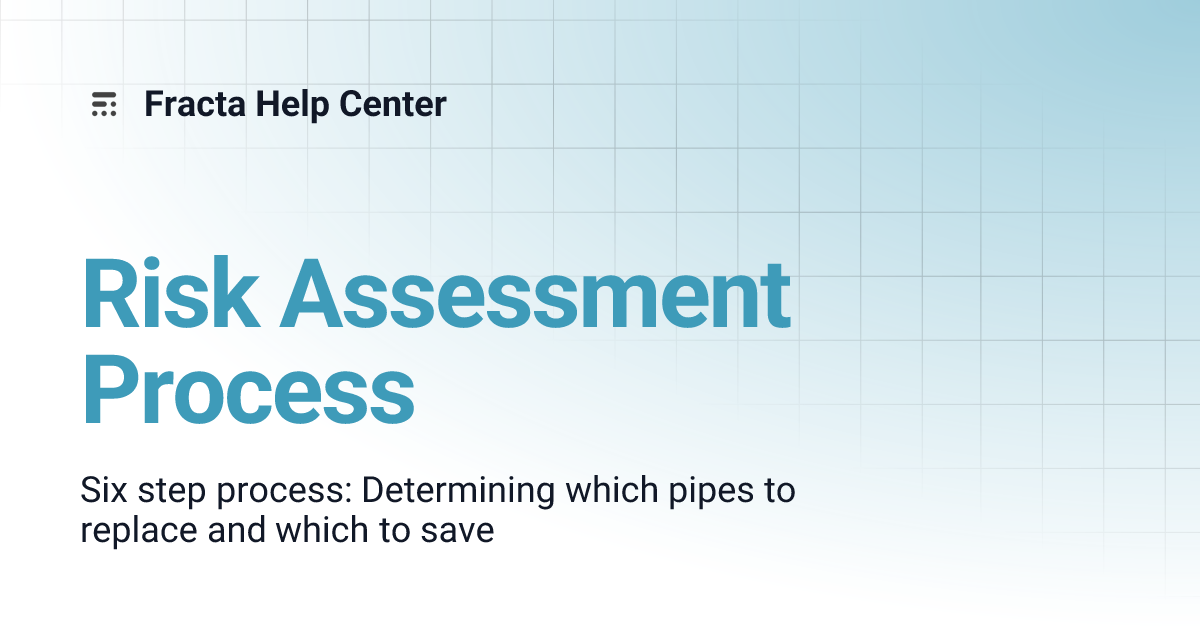 Risk Assessment Process | Fracta Help Center